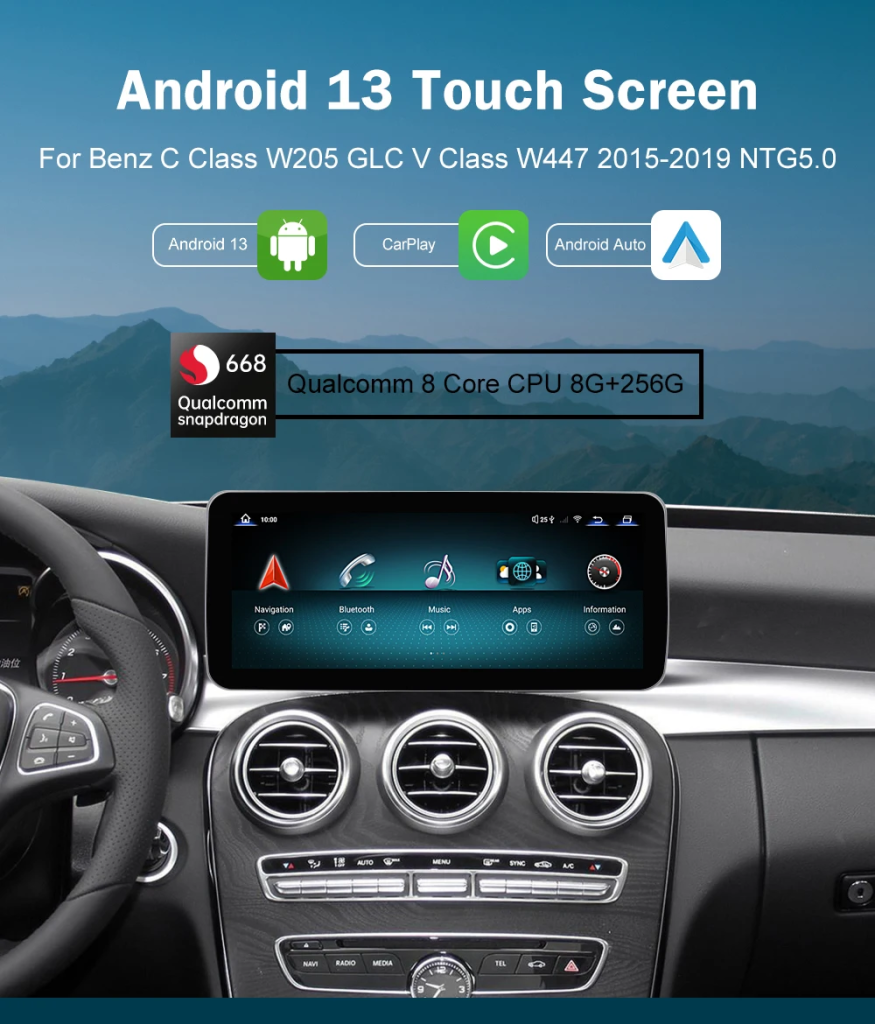 Android Screen For Mercedes Benz C/GLC W204 W205